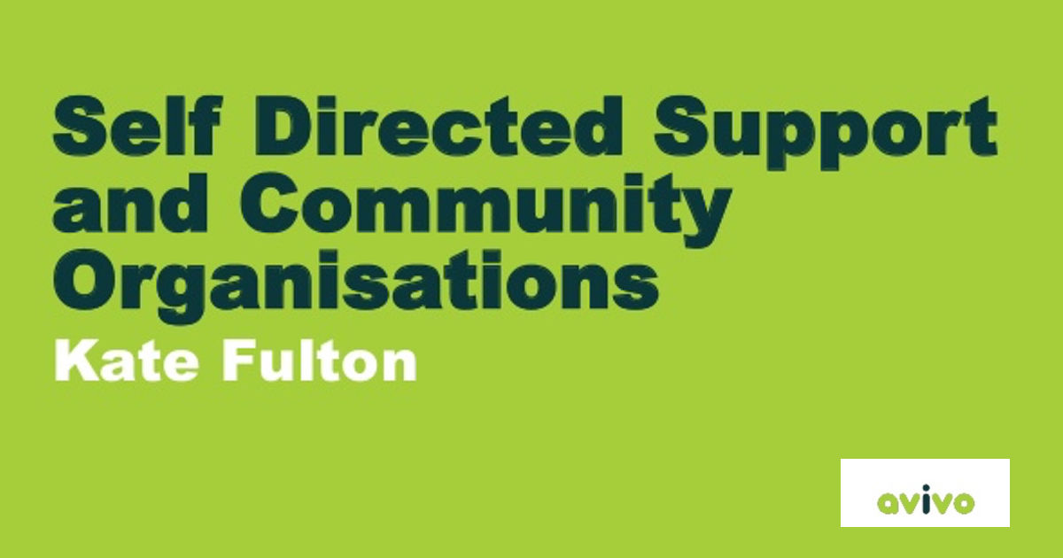 Self-Directed Support and Community Organisations