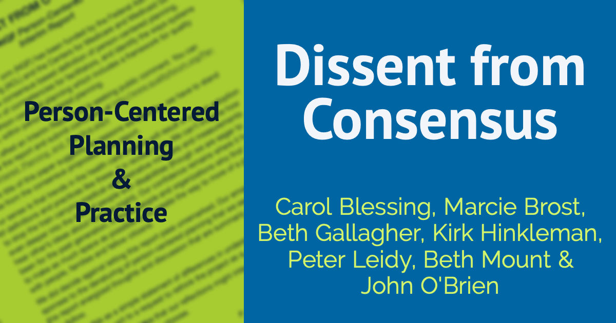 Dissent from Consensus