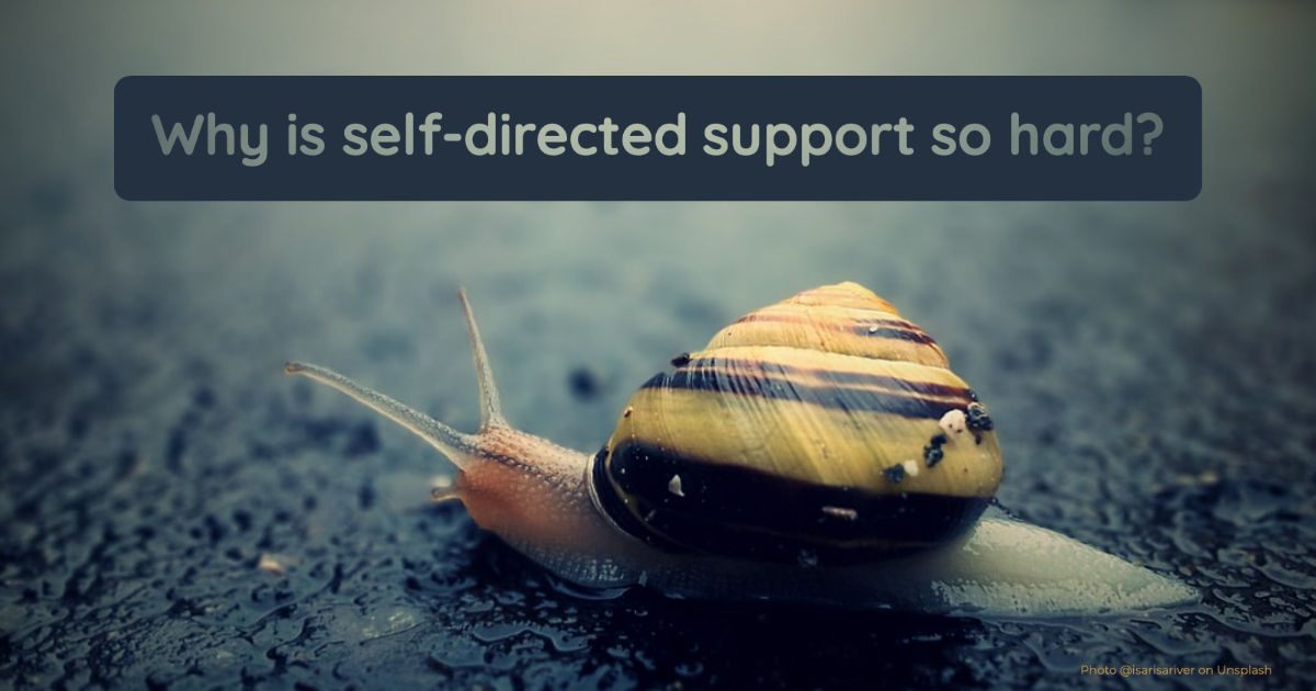 Why is Self-Directed Support So Hard?