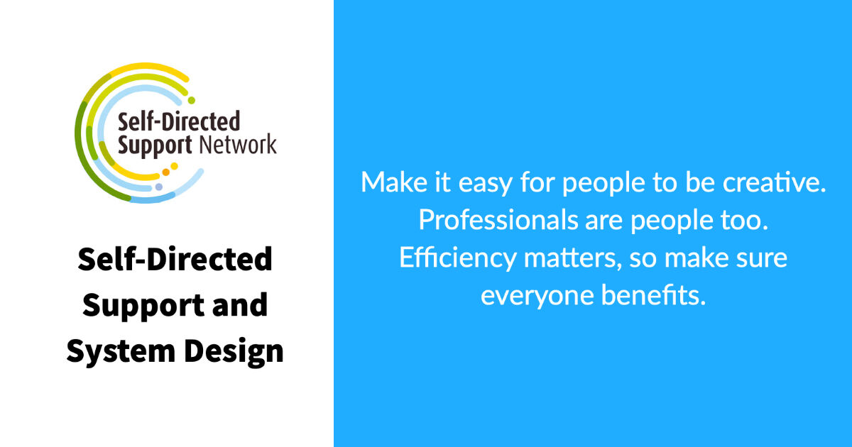 Self-Directed Support and System Design