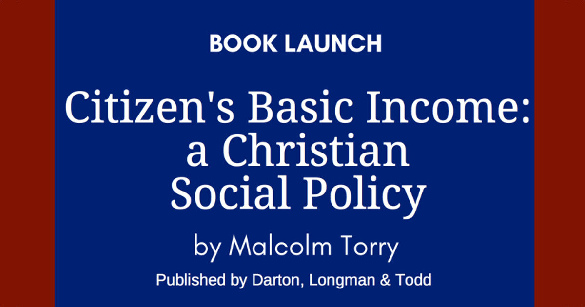 12th September: Basic Income book launch
