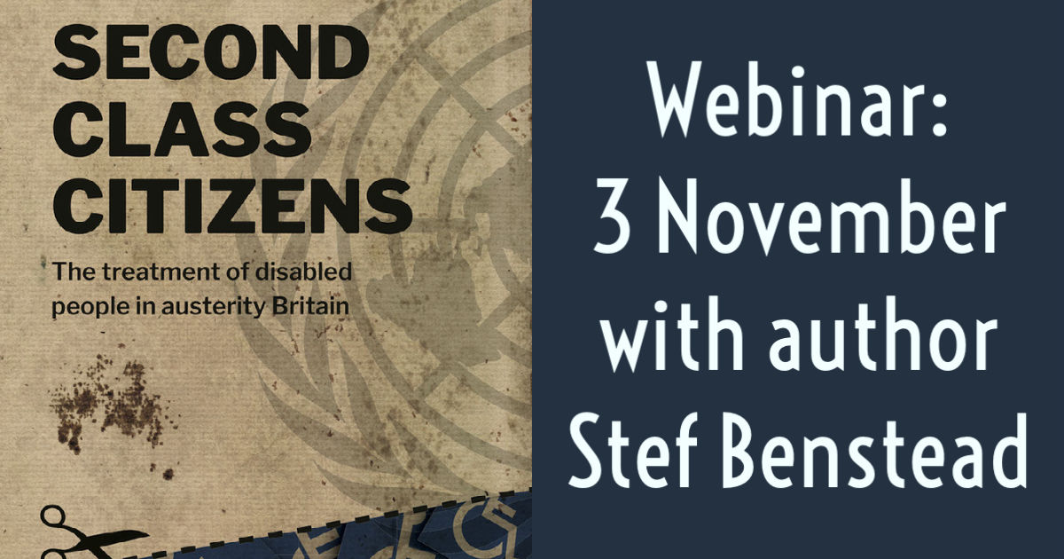 3 November: Disabled people in austerity Britain