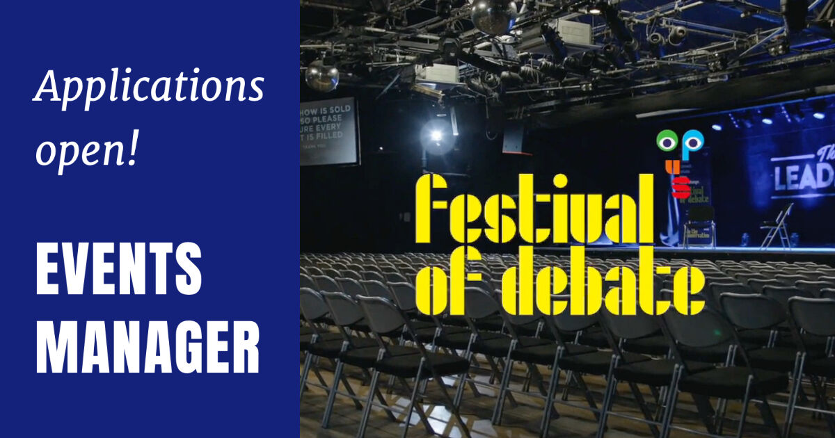 Festival of Debate Events Manager